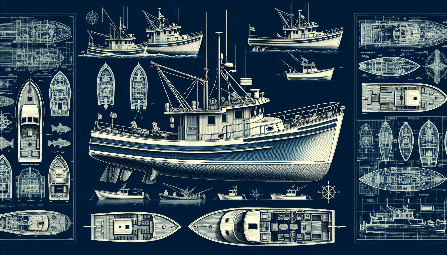 Análisis Completo De Planos Para Maquetas De Barcos De Pesca
